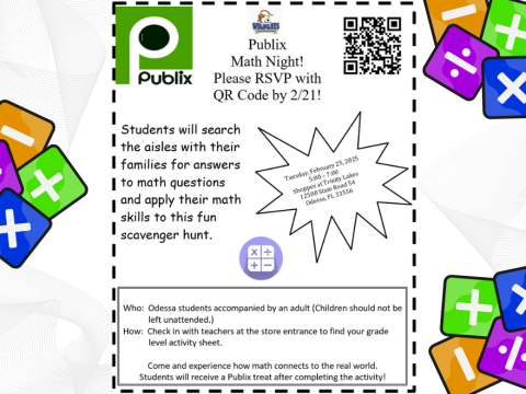 Publix Math Night | Odessa Elementary School